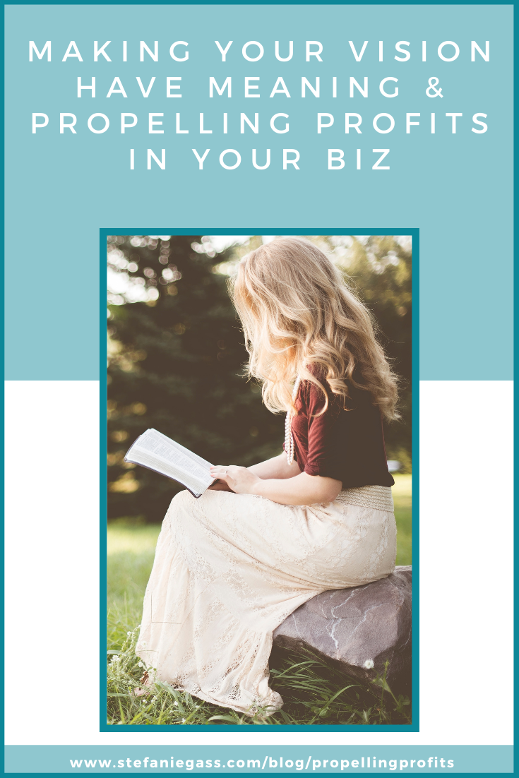 Making Your Vision Have MEANING & Propelling Profits in Your Biz