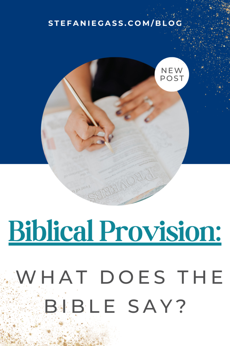 What is Biblical Provision? Bible Verses for Provision