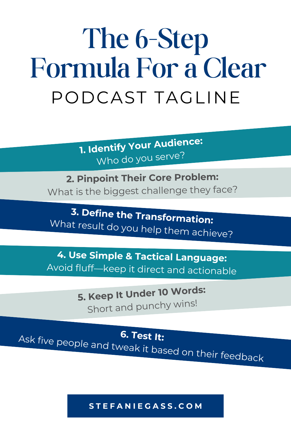 Niche Down on Your Podcast Tagline & Business Promise